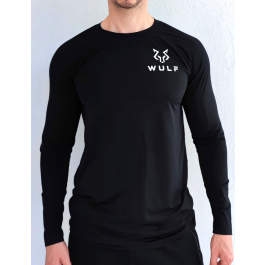 Air Flow Breathable Seamless Long Sleeve T-Shirt In Black